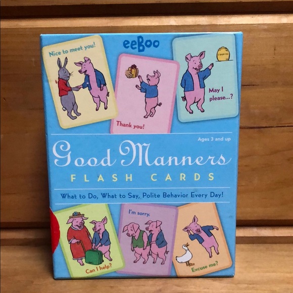 Eeboo | Toys | Eeboo Good Manners Flash Cards Emotional Intelligence ...
